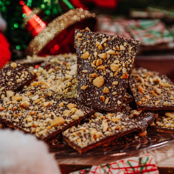Aunt Sweeties Toffee | Corporate Holiday Gifts | Party Trays | Pecan Candy